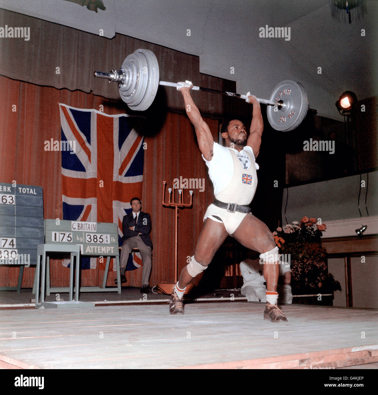 Weightlifting. Louis Martin, Great Britain Stock Photo - Alamy