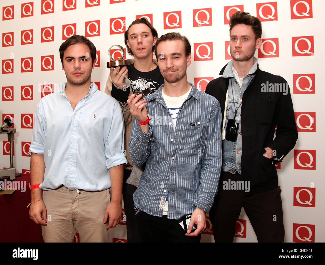 WU LYF with the Best New Act at the Q Awards at the Grosvenor House ...