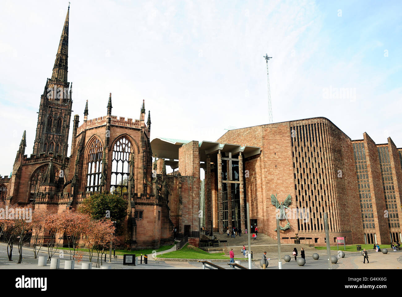 Coventry Cathedral stock. A general view of the Coventry Cathedral ...