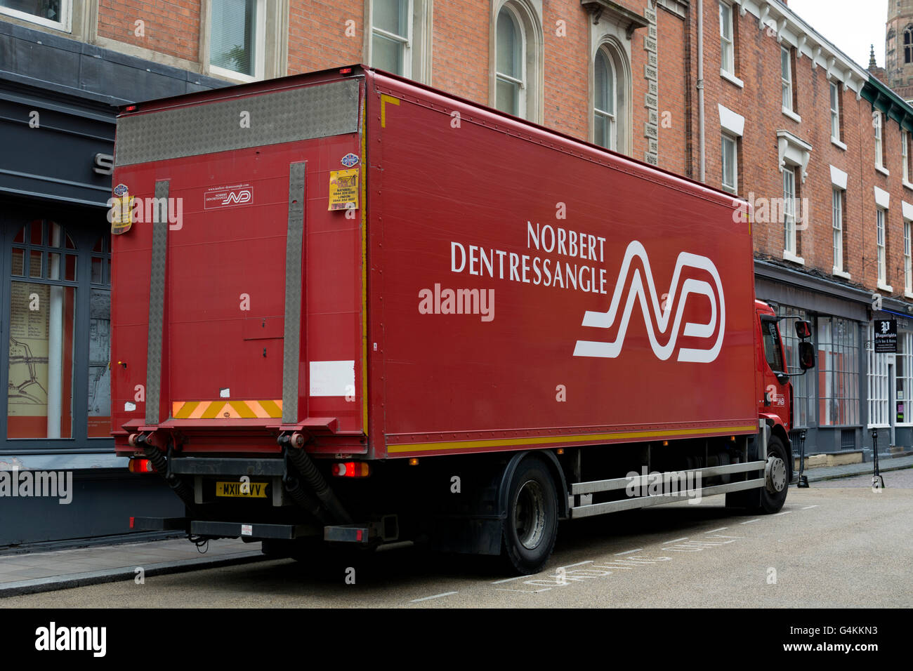 Norbert Dentressangle lorry in Coventry city centre, UK Stock Photo - Alamy
