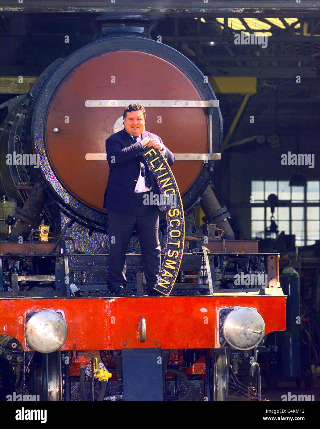 Dr tony marchington, owner of the flying scotsman, on its first public ...