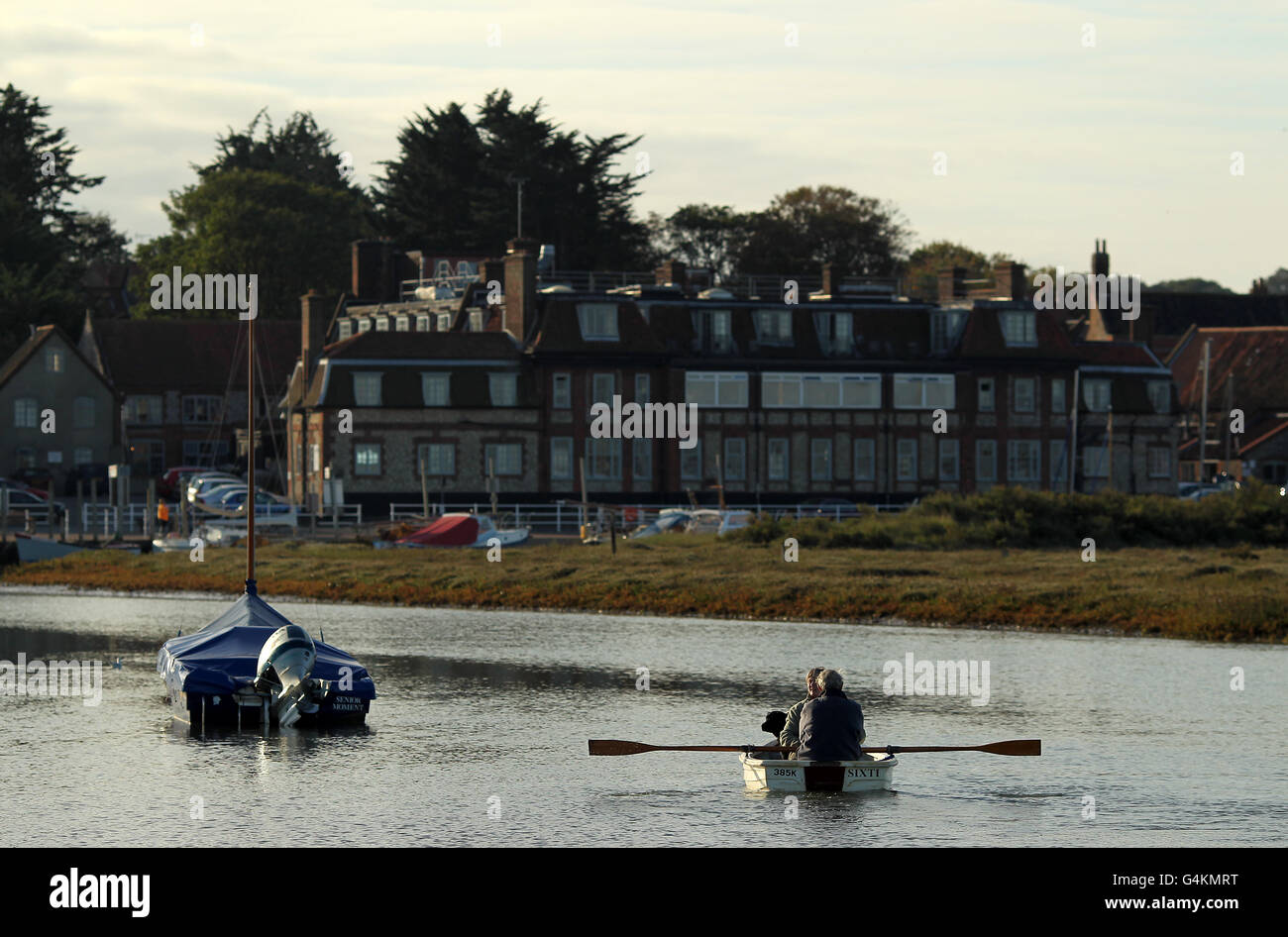 Rowing boat with dog hi-res stock photography and images - Alamy
