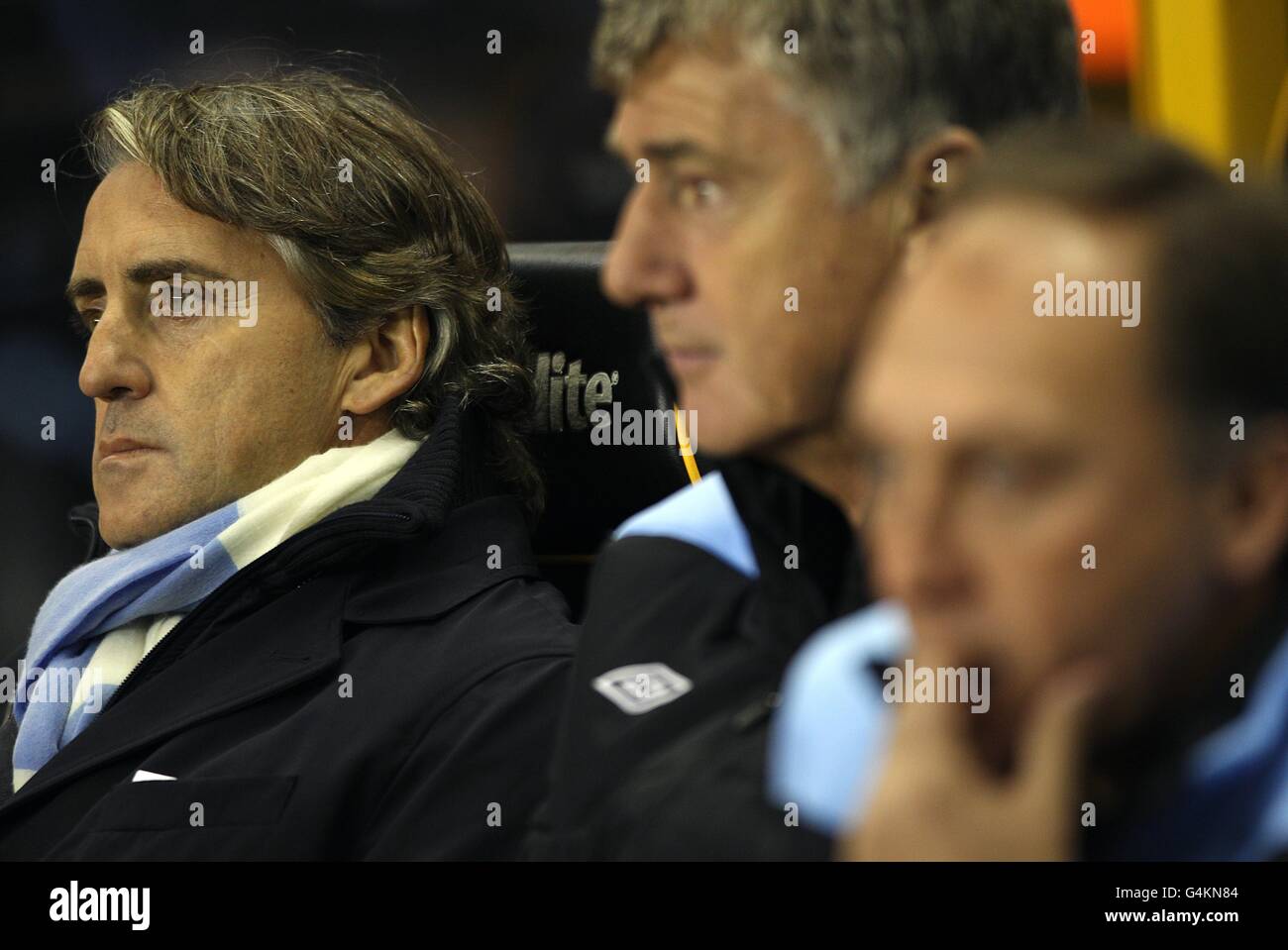 Manchester city first team coach david platt left hi-res stock ...