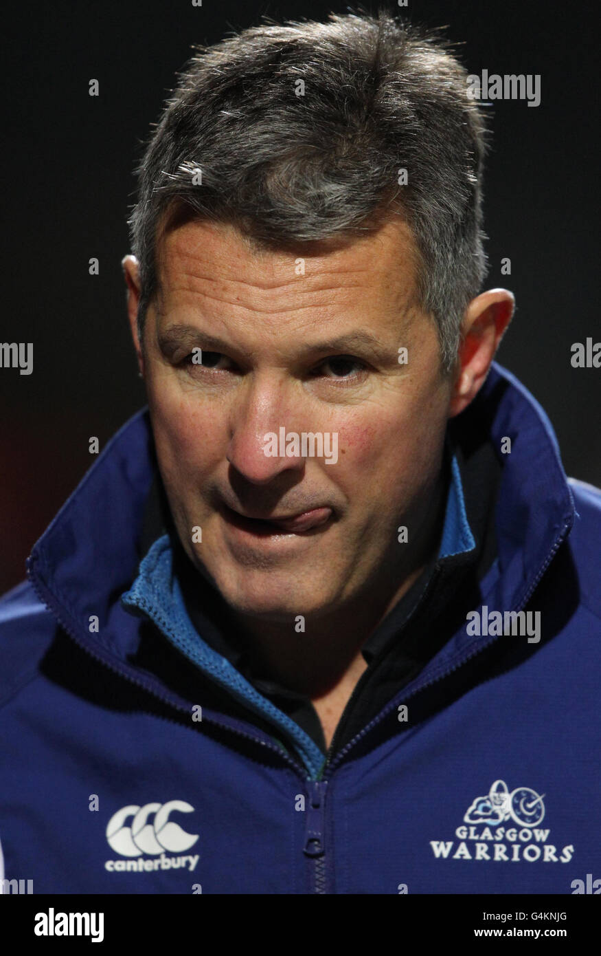 Glasgow warriors coach sean lineen rabodirect pro12 match firhill ...