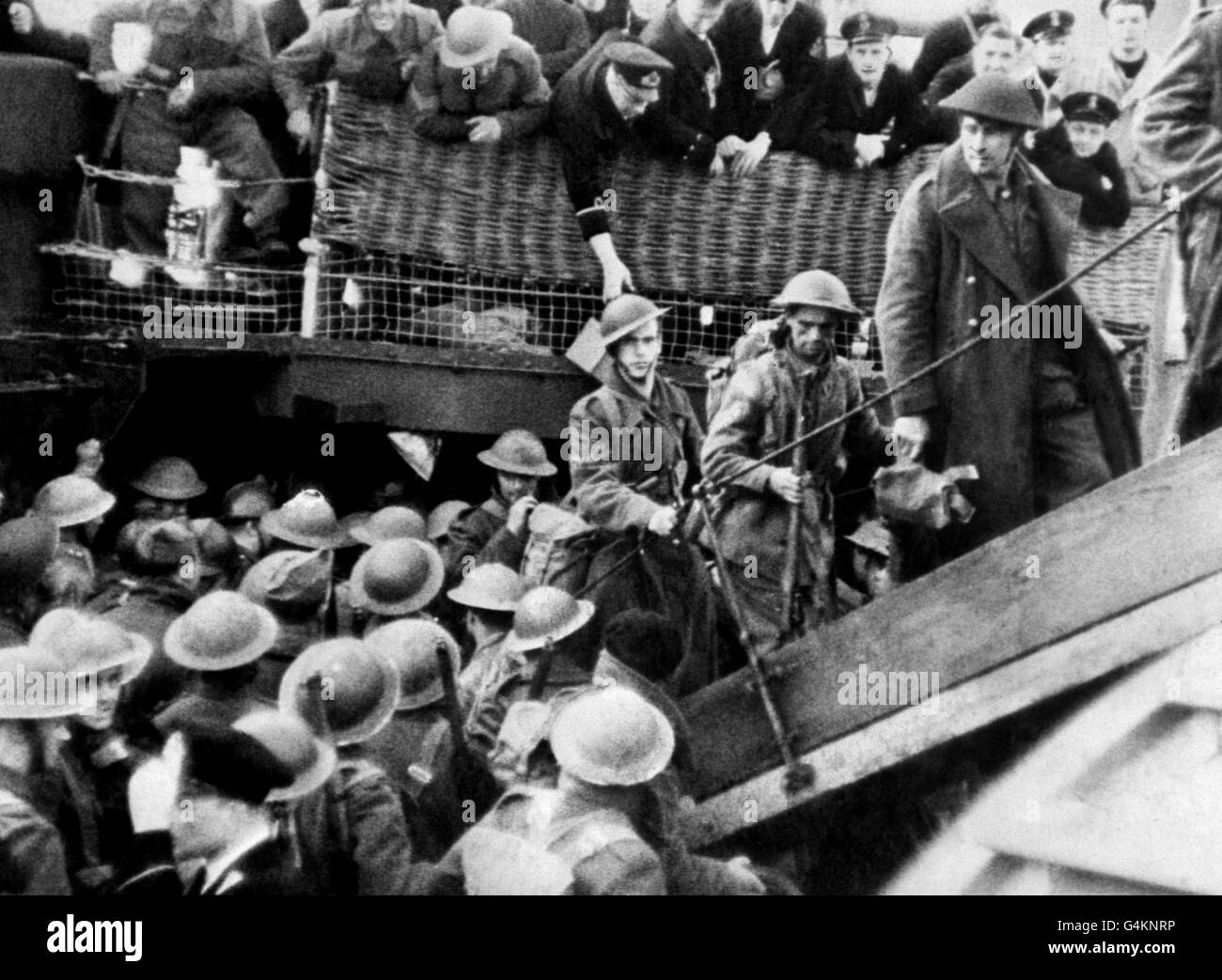Dunkirk operation Black and White Stock Photos & Images - Alamy