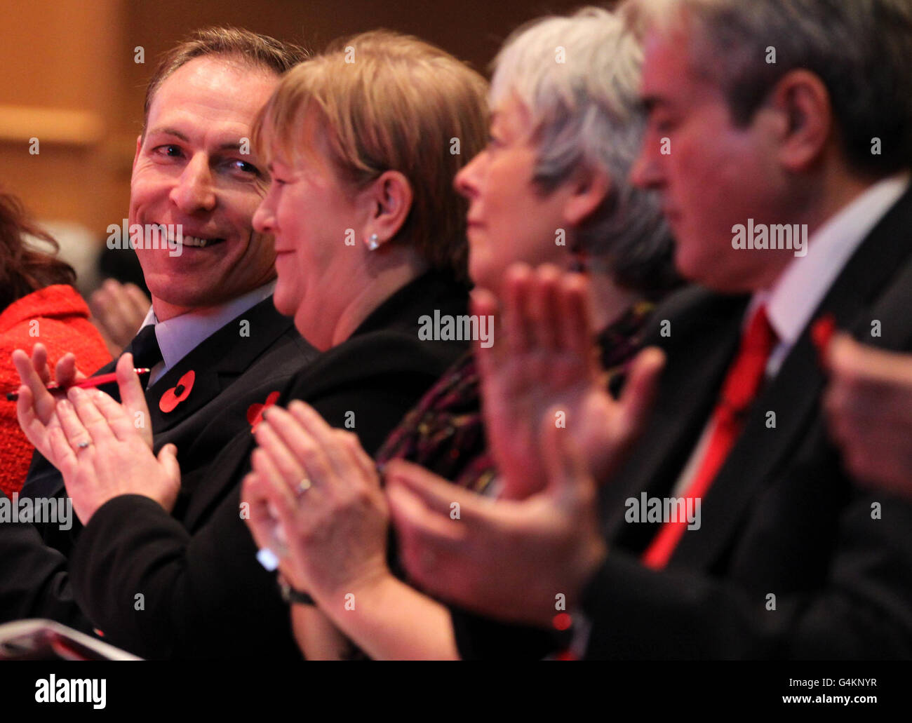 Left to right. Shadow Defence Secretary Jim Murphy with Johanne Lamont ...