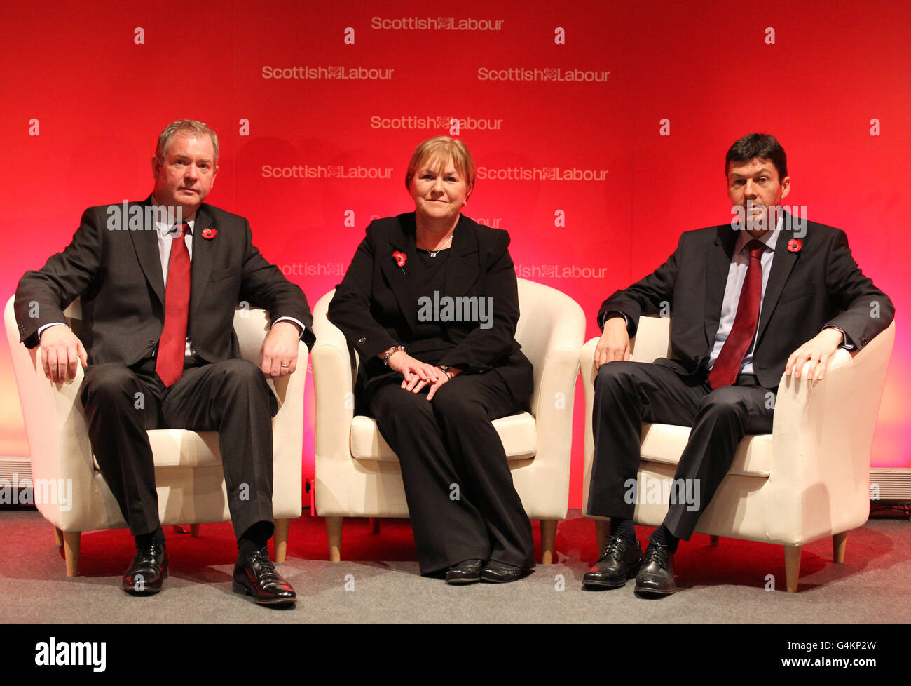 Left to right. Scottish Labour leadership candidates Tom Harris, Johann ...