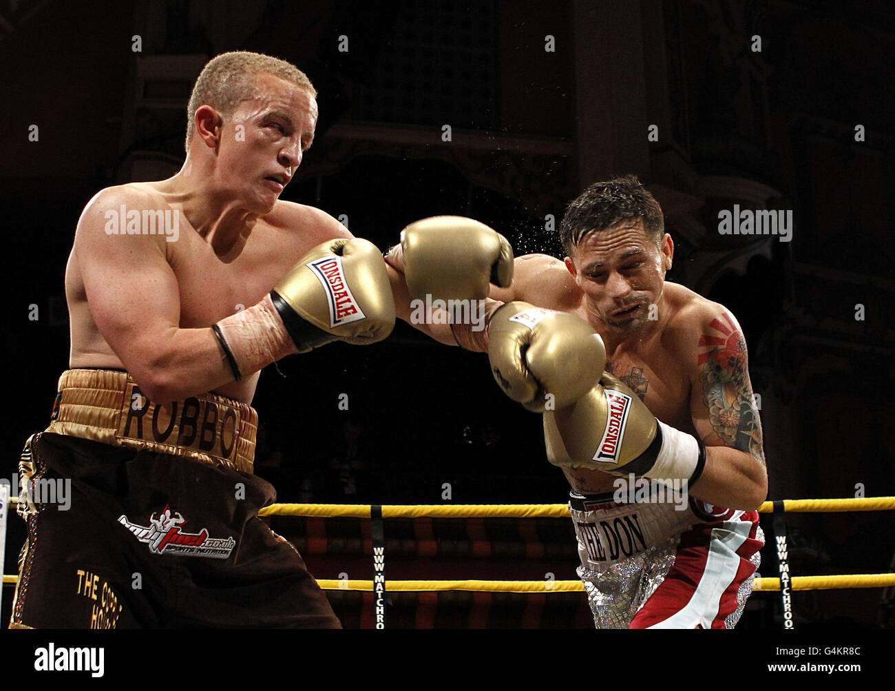 Boxing prizefighter half length mid punching mangsk hi-res stock ...