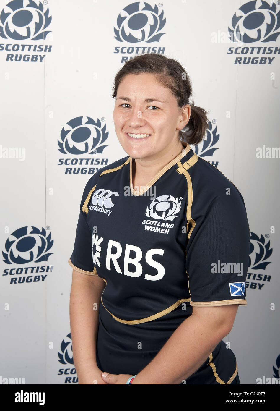 Rugby union scotland womens headshots hi-res stock photography and ...