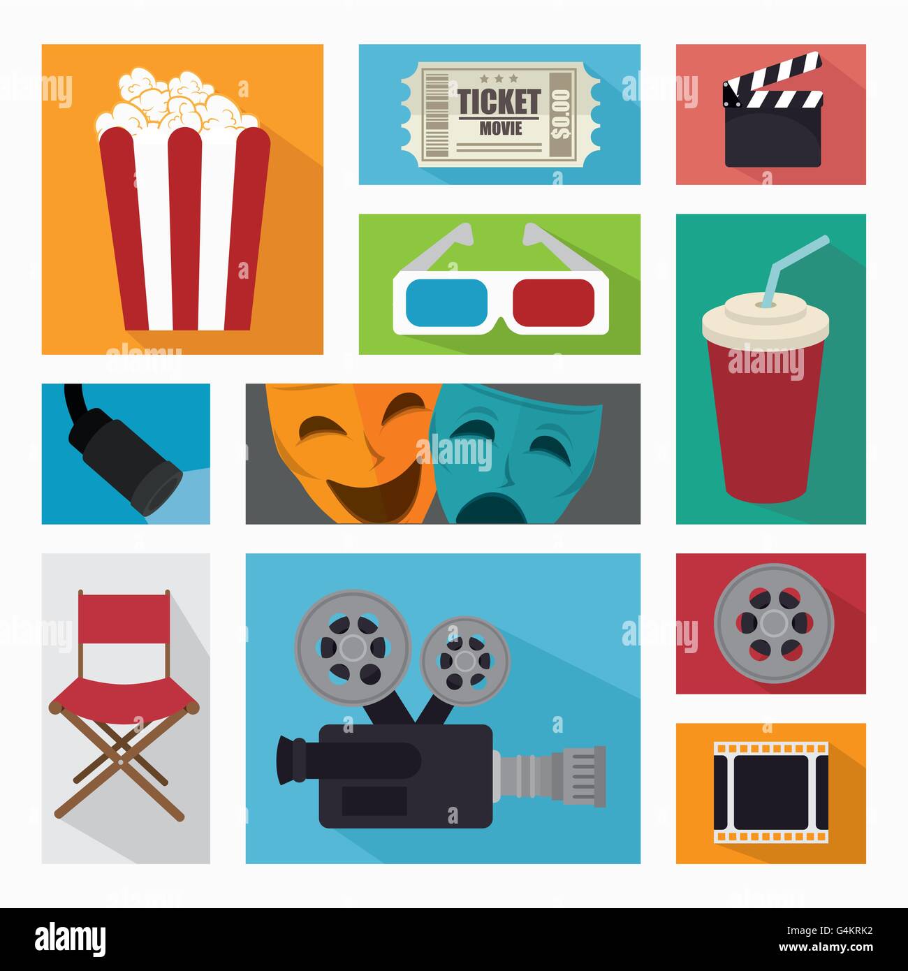 cinema entertainment design Stock Vector Image & Art - Alamy