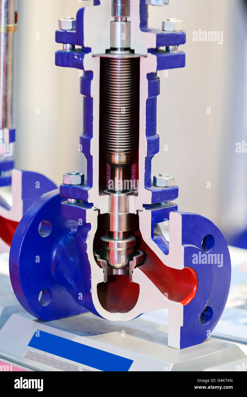 Intersection of new valves for flow control hi-res stock photography ...