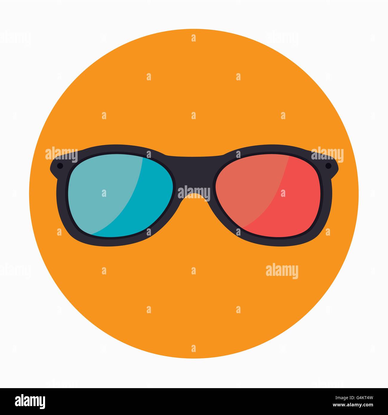 3 dimension glasses Stock Vector Images - Alamy