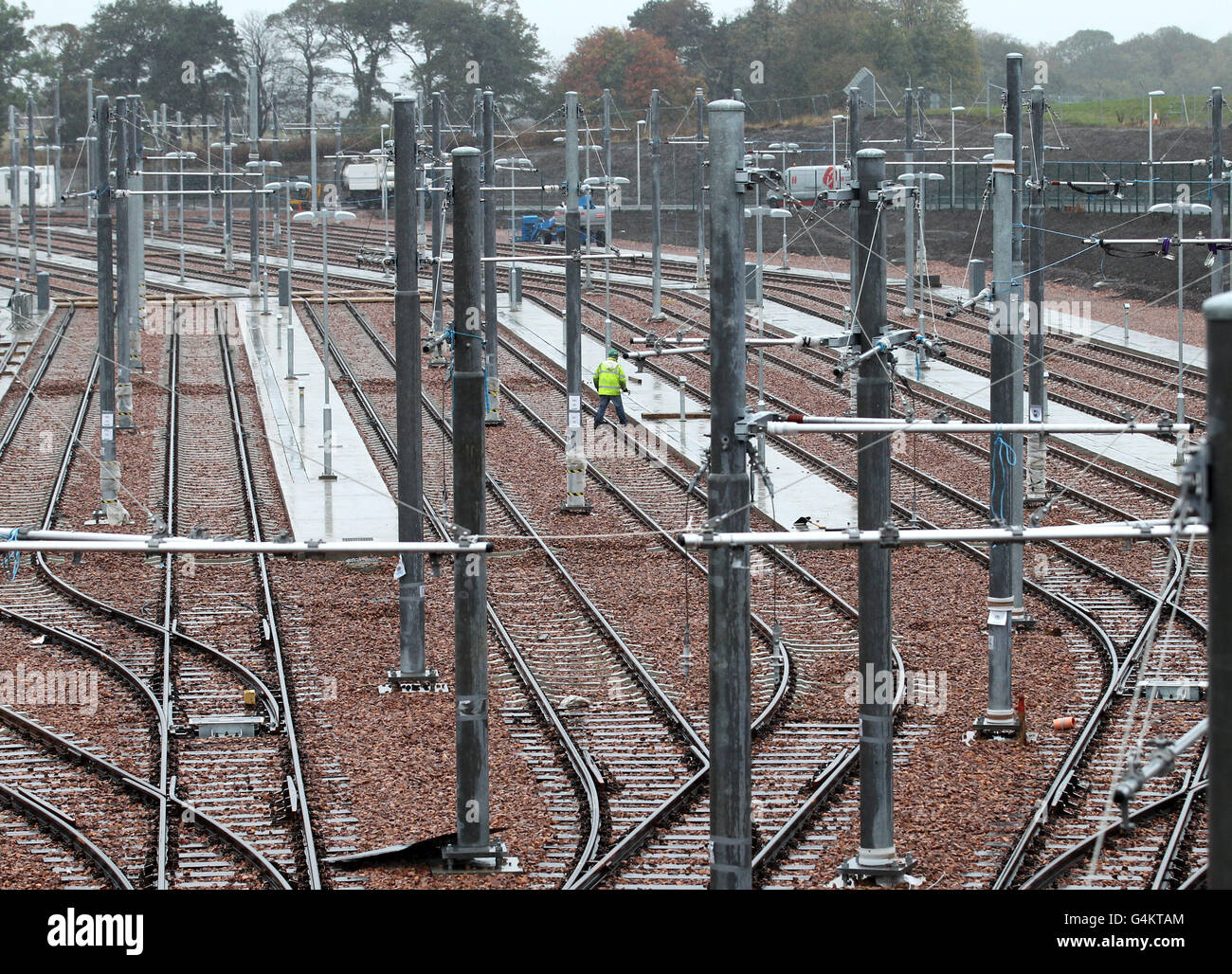 Edinburgh trams gogar tram depot hi-res stock photography and images ...