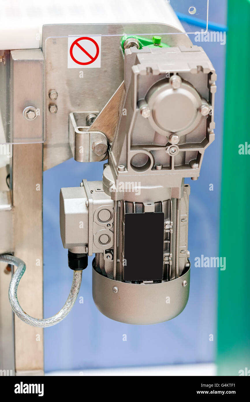 Part of new steel motor for engine; note shallow depth of field Stock ...