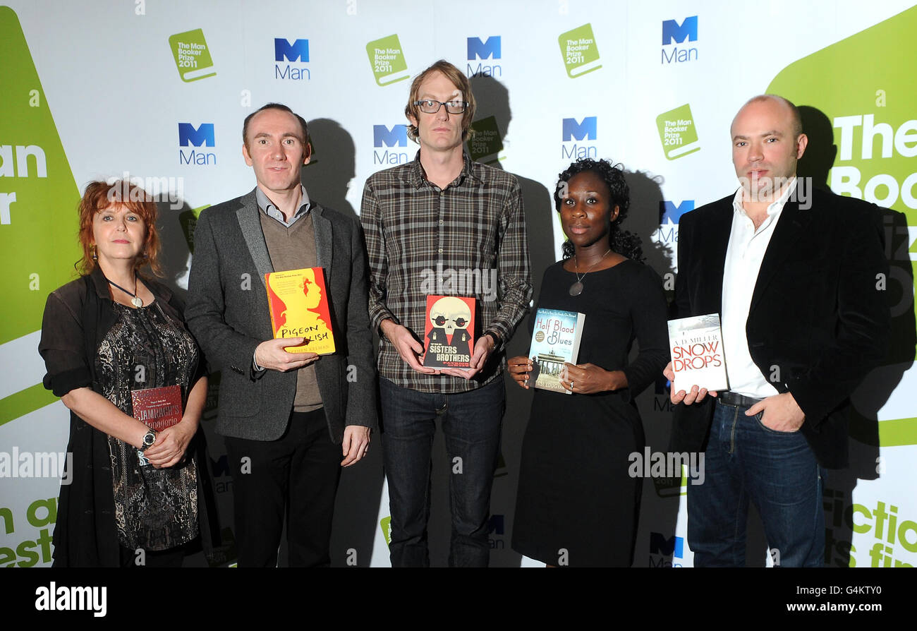 The shortlisted authors for the Man Booker prize, (left to right) Carol ...
