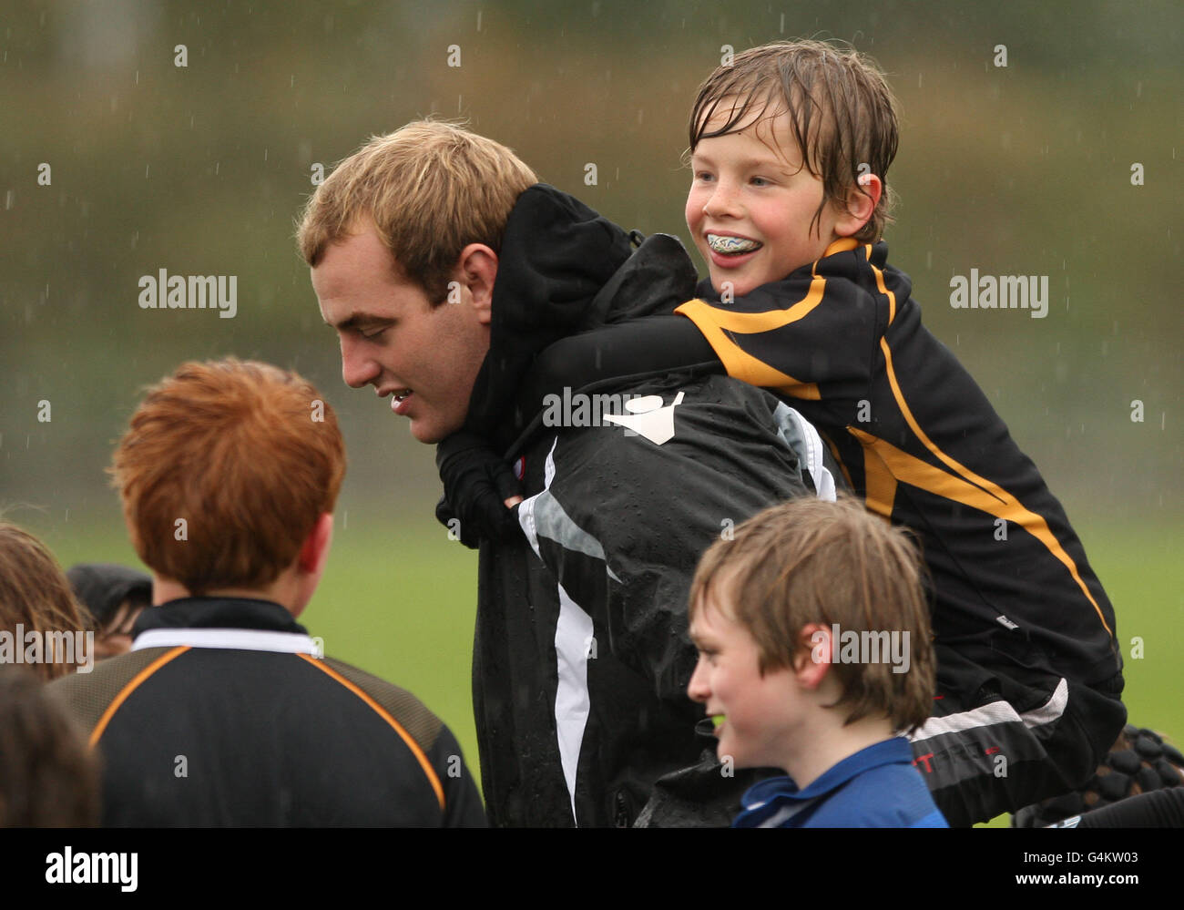 Rugby skills camp with 140 children and the Edinburgh squad at the ...