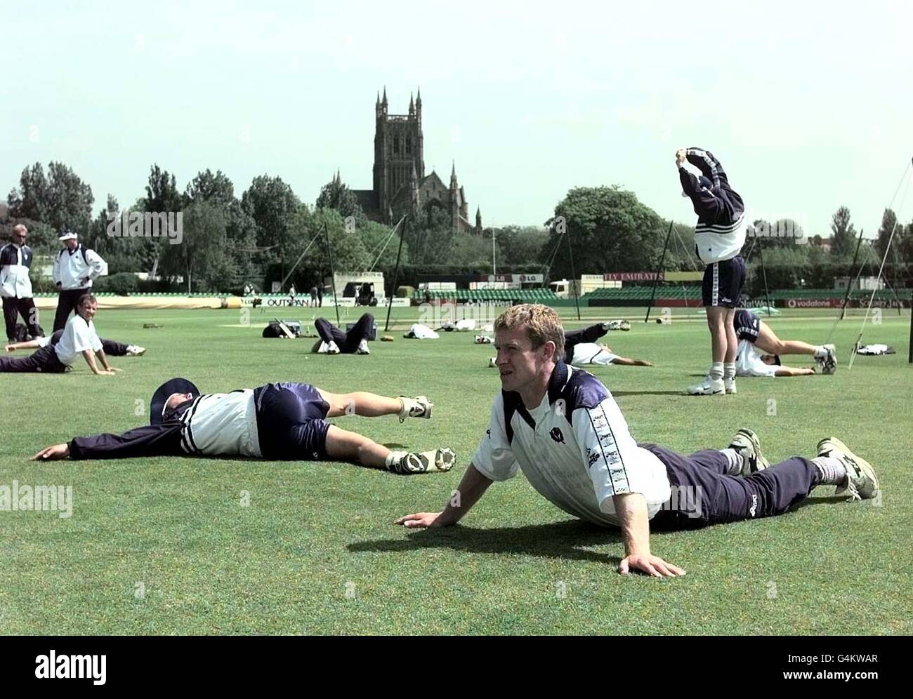 Scotland's Cricket World Cup team, Mike Allington and Nick Dyer in the ...