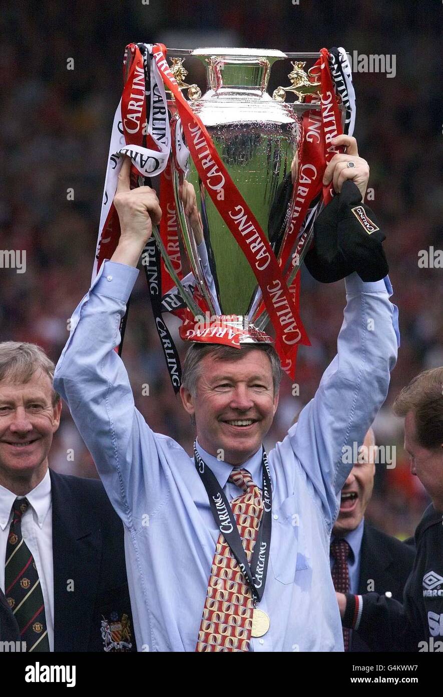 SOCCER Ferguson trophy Stock Photo - Alamy