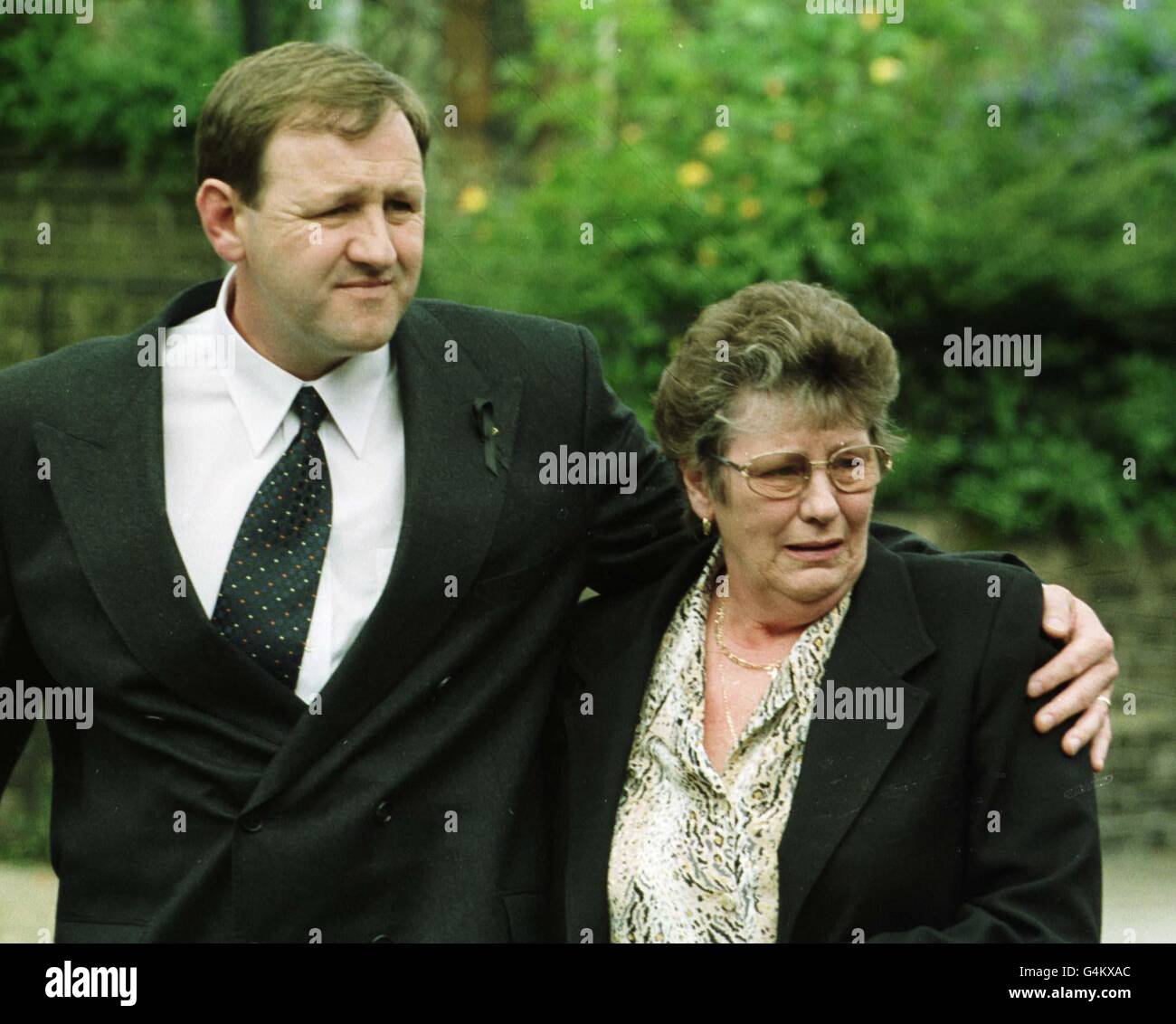 Michael and Betty Light, brother & mother of John Light, at his funeral ...