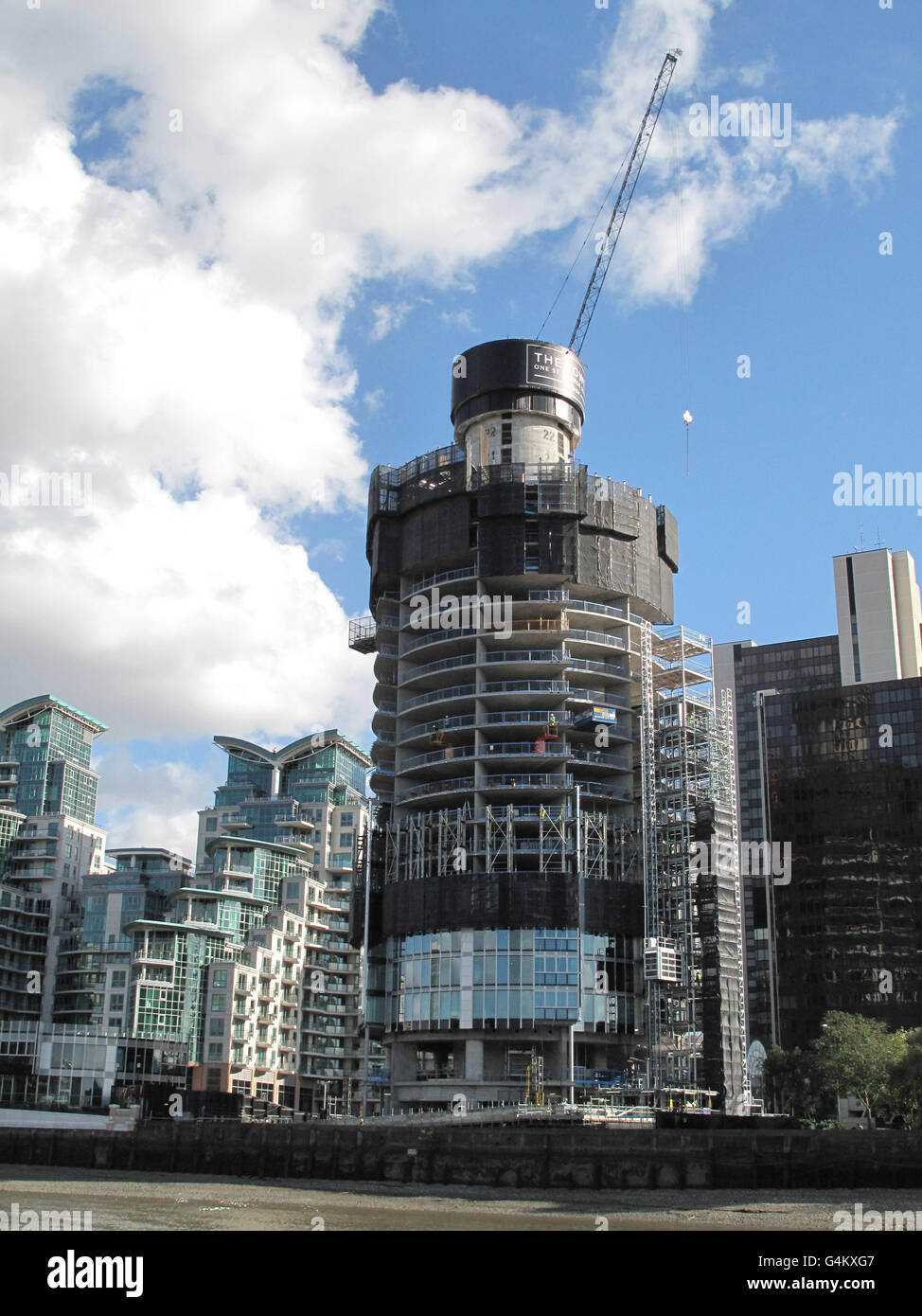 New high rise tower under construction Stock Photo - Alamy