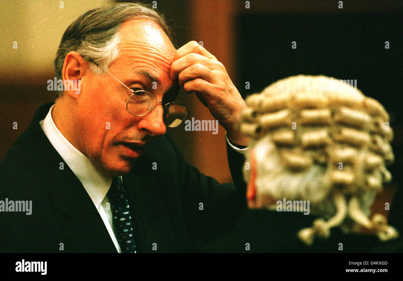 Donald Dewar after taking the oath and is sworn in as First Minister ...