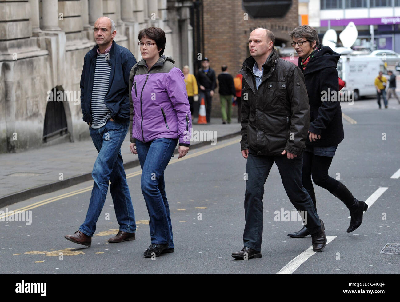 Marcel Tabak (left) outside Bristol Crown Court where his brother ...