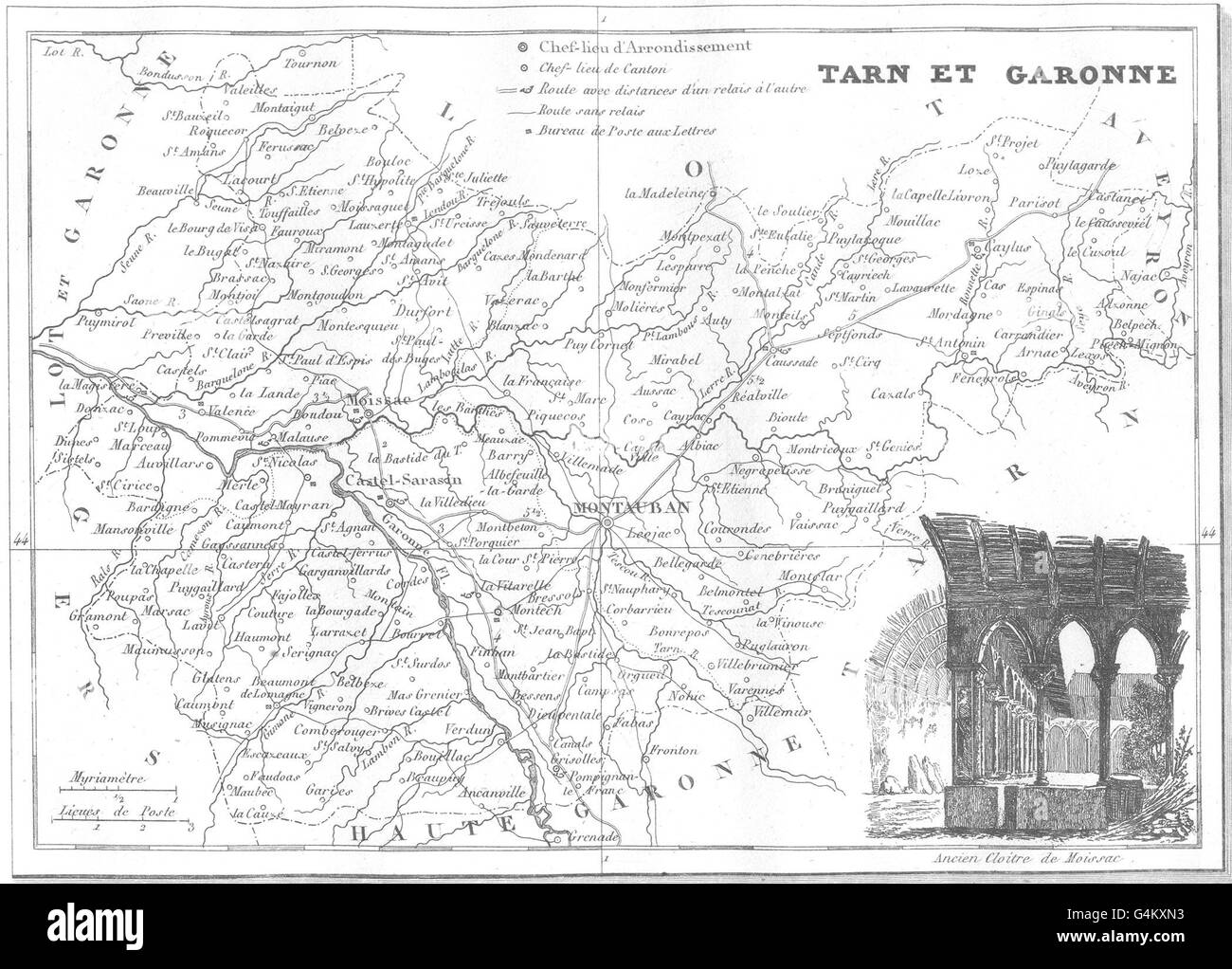 Map tarn france hi-res stock photography and images - Alamy