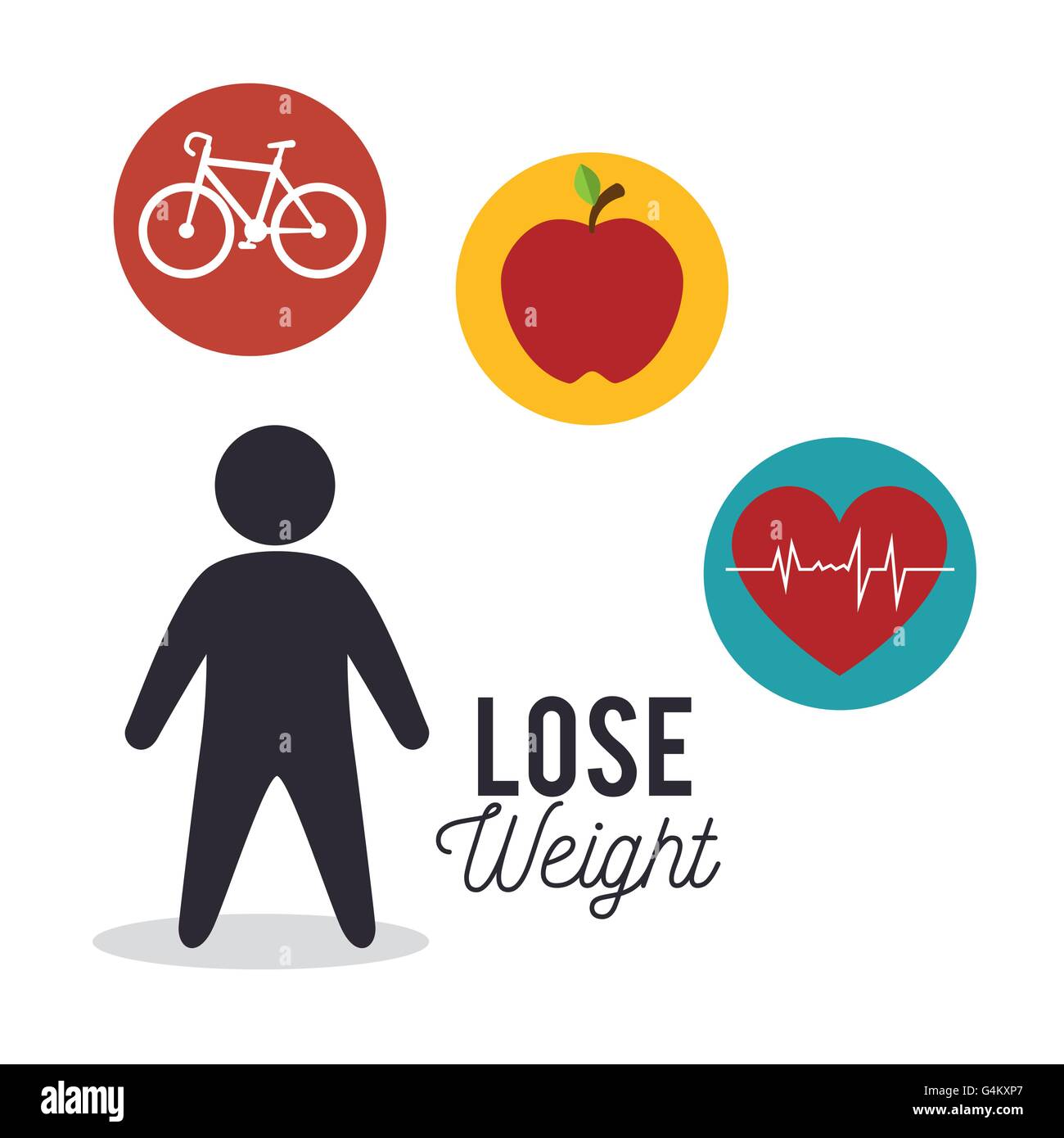 lose weight design Stock Vector Image & Art - Alamy