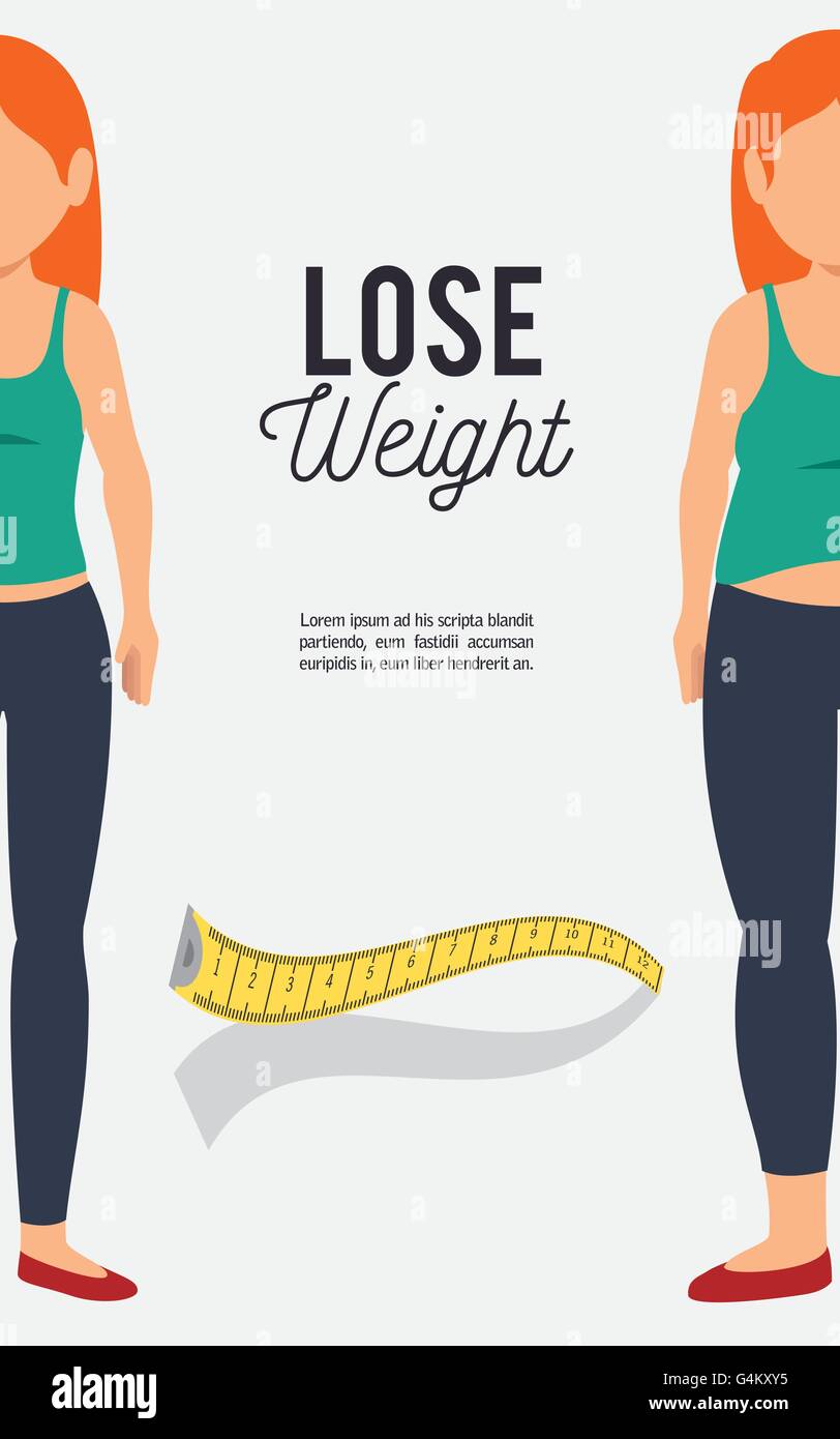 lose weight design Stock Vector Image & Art - Alamy