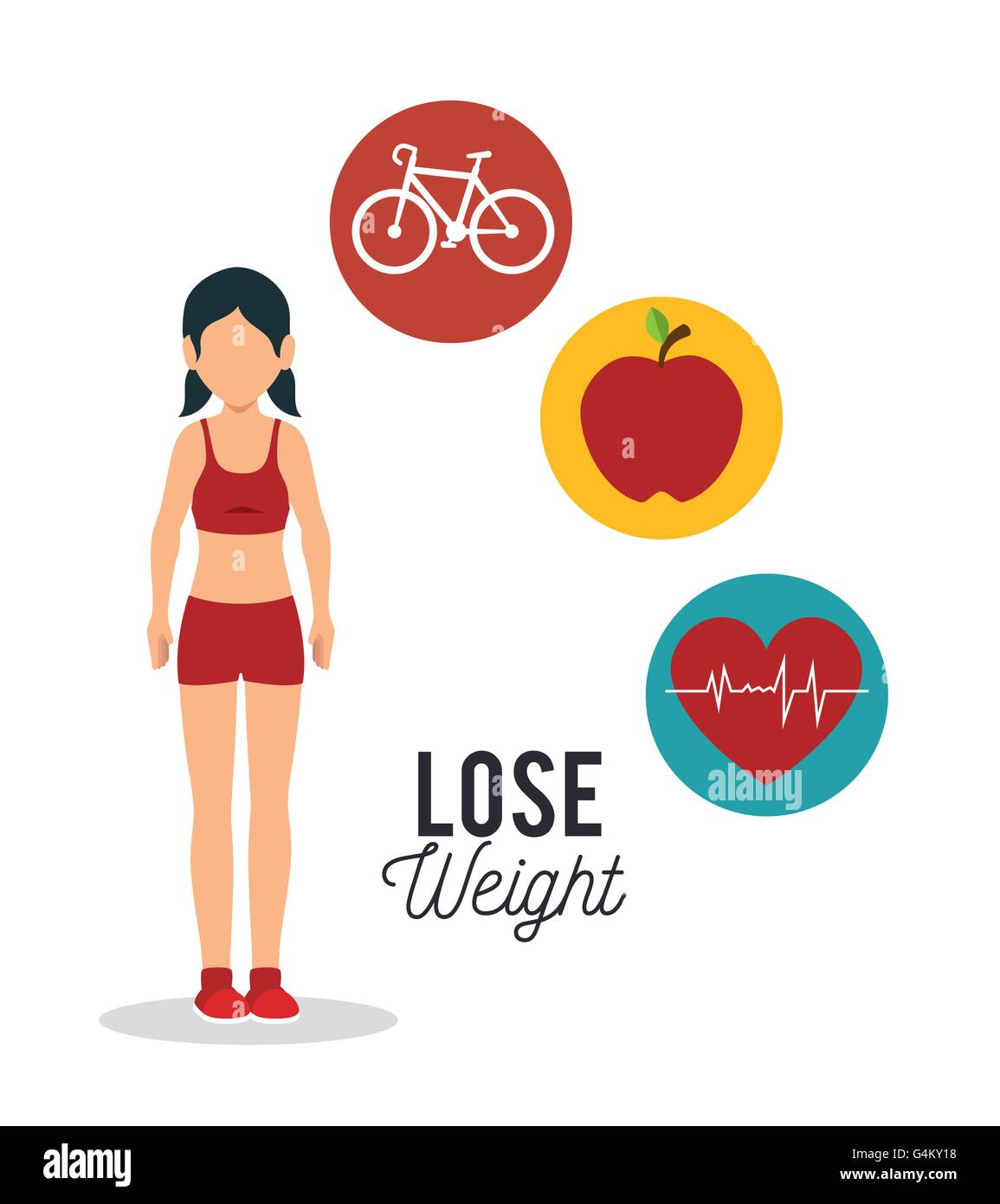 lose weight design Stock Vector Image & Art - Alamy
