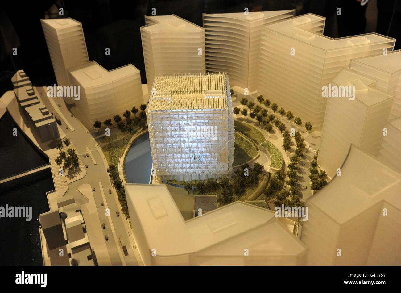 Winning design proposed new american embassy london hi-res stock ...