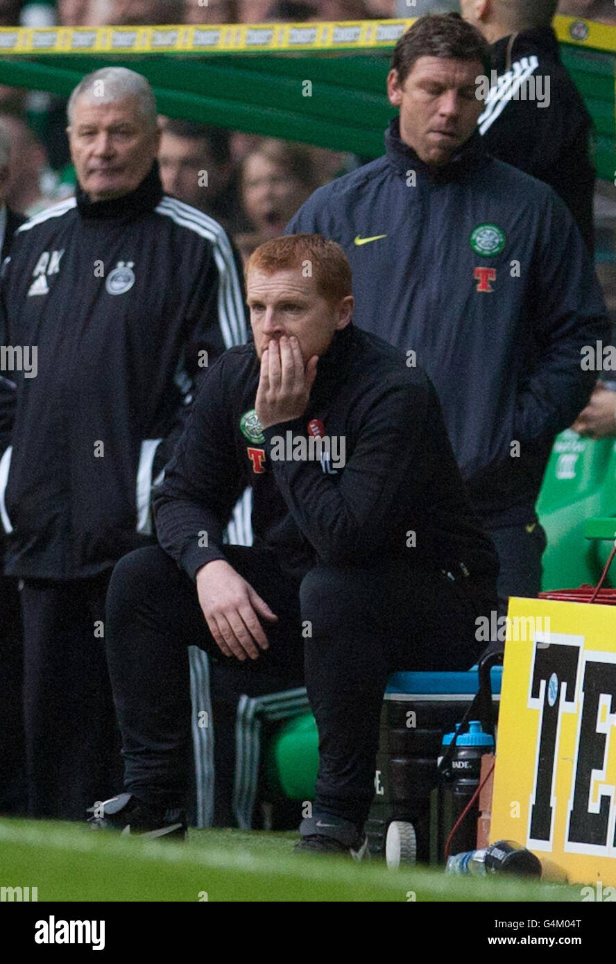 Celtic manager Neil Lennon during the Clydesdale Bank Scottish Premier ...