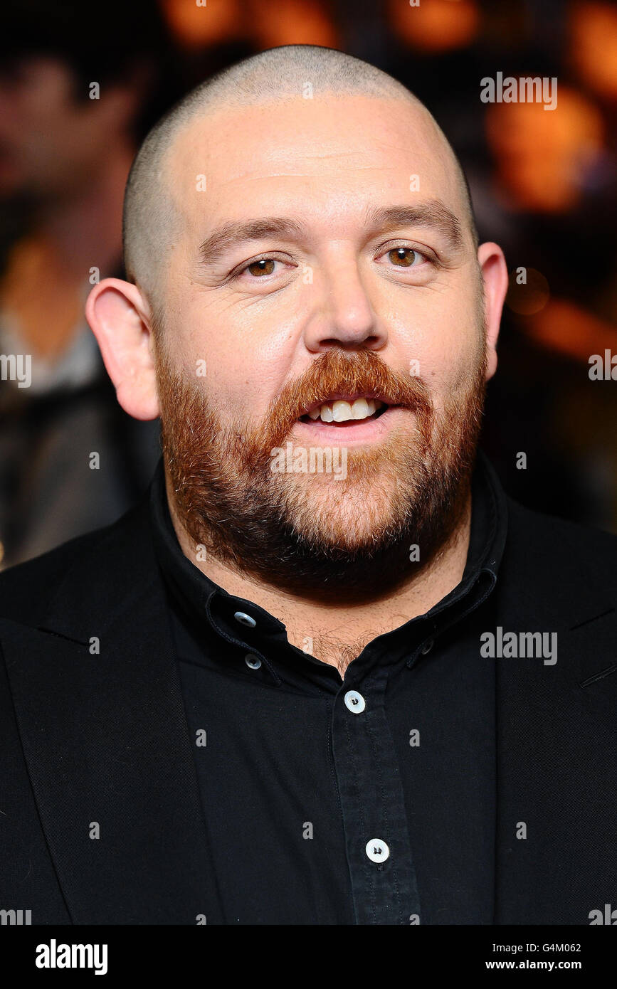 Nick Frost arrives at the premiere of new film Tintin at the Odeon West ...