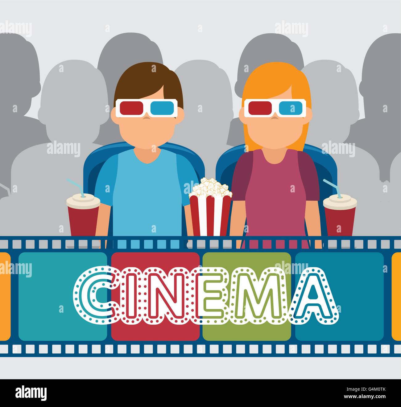 cinema entertainment design Stock Vector Image & Art - Alamy
