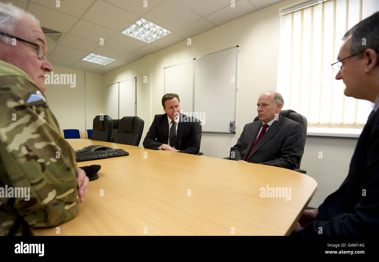 Prime Minister David Cameron meets with Stephen Ball, CEO of Lockheed ...