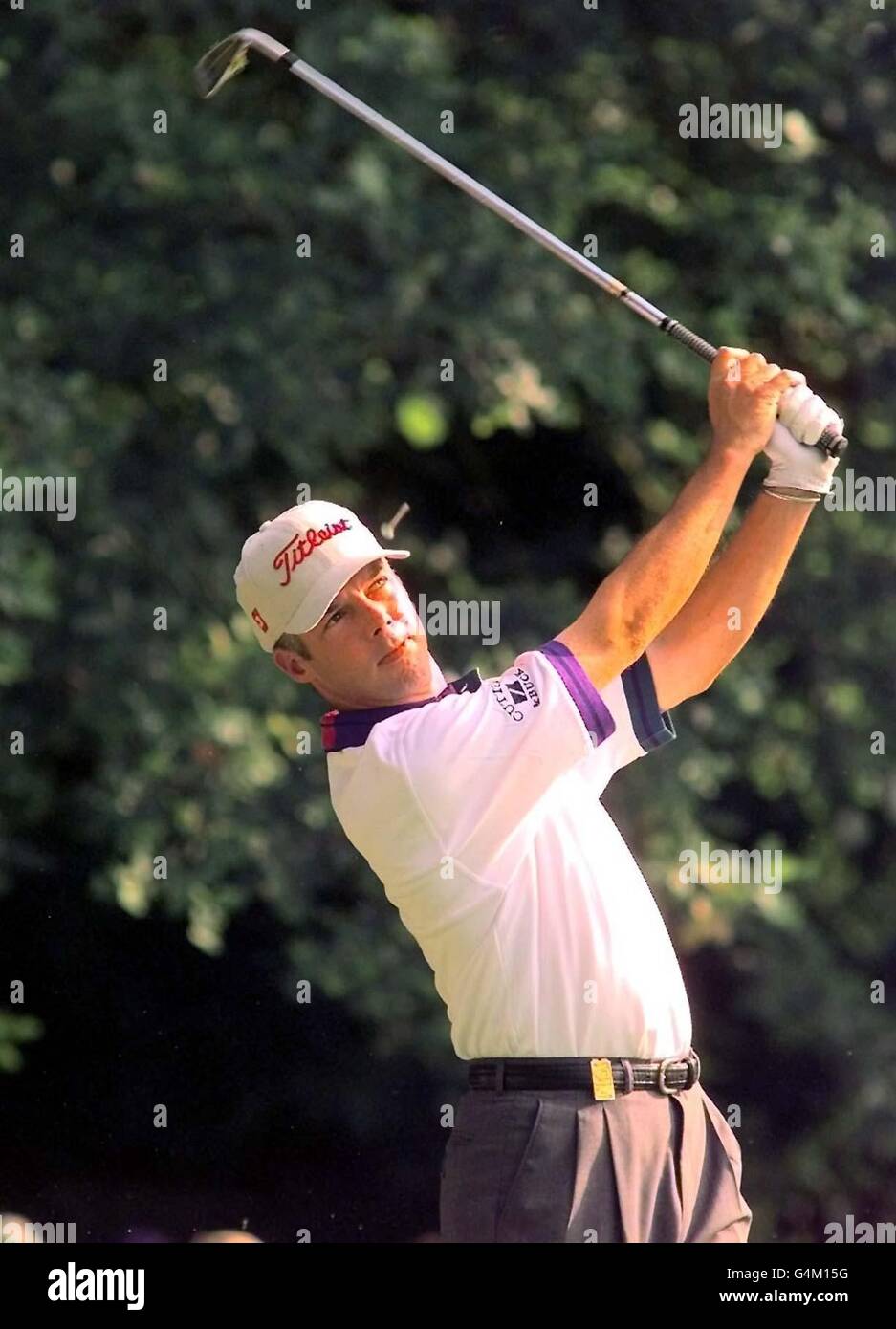 Scotland's Dean Robertson on the 2nd tee during the second round of the ...