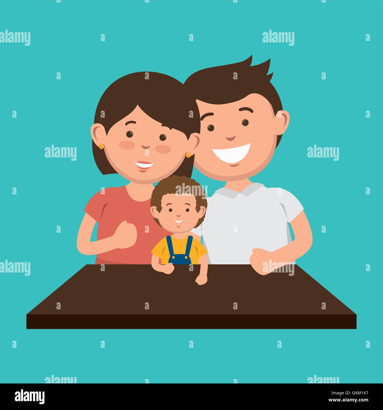 happy family design Stock Vector Image & Art - Alamy