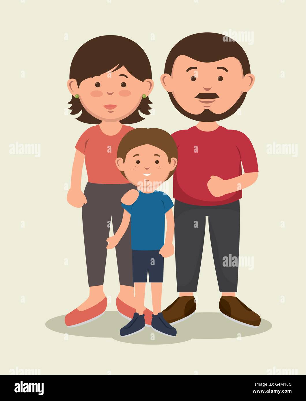 happy family design Stock Vector Image & Art - Alamy