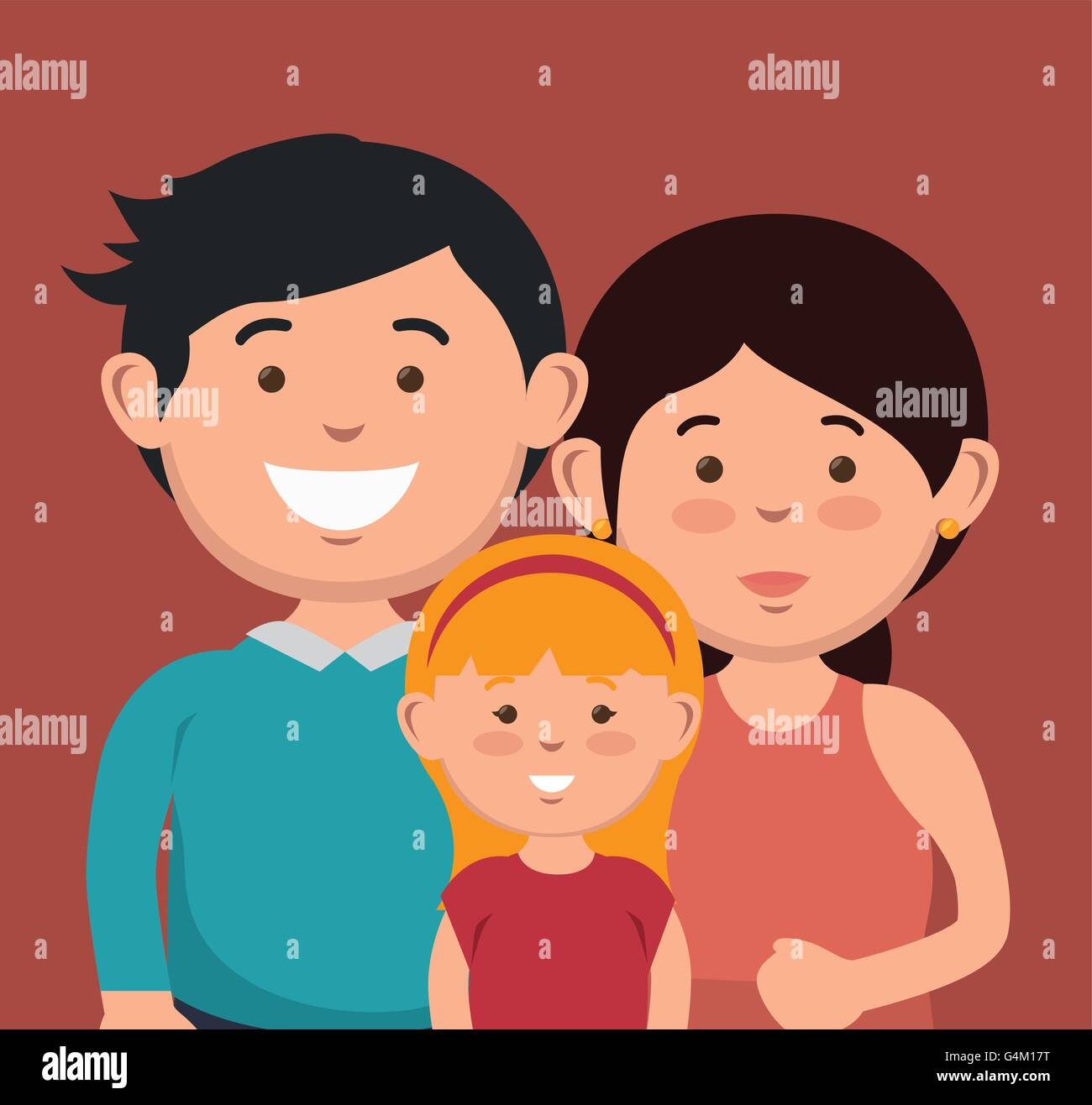 happy family design Stock Vector Image & Art - Alamy