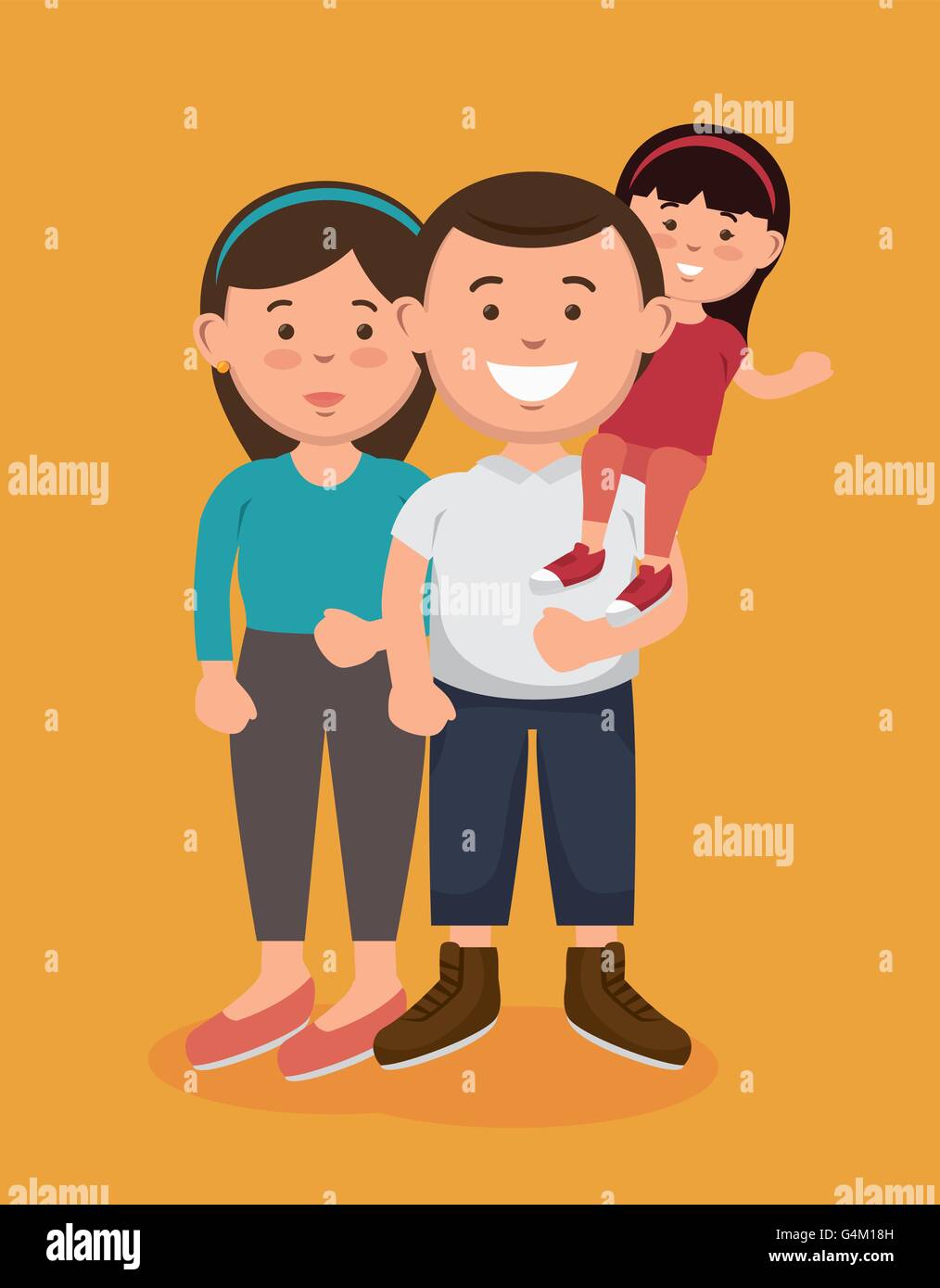 happy family design Stock Vector Image & Art - Alamy