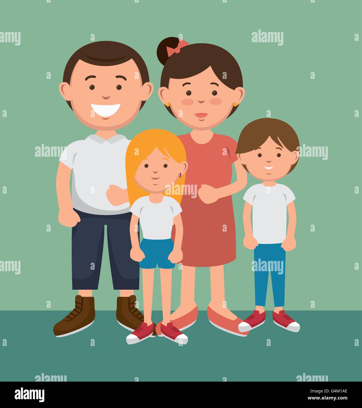 happy family design Stock Vector Image & Art - Alamy