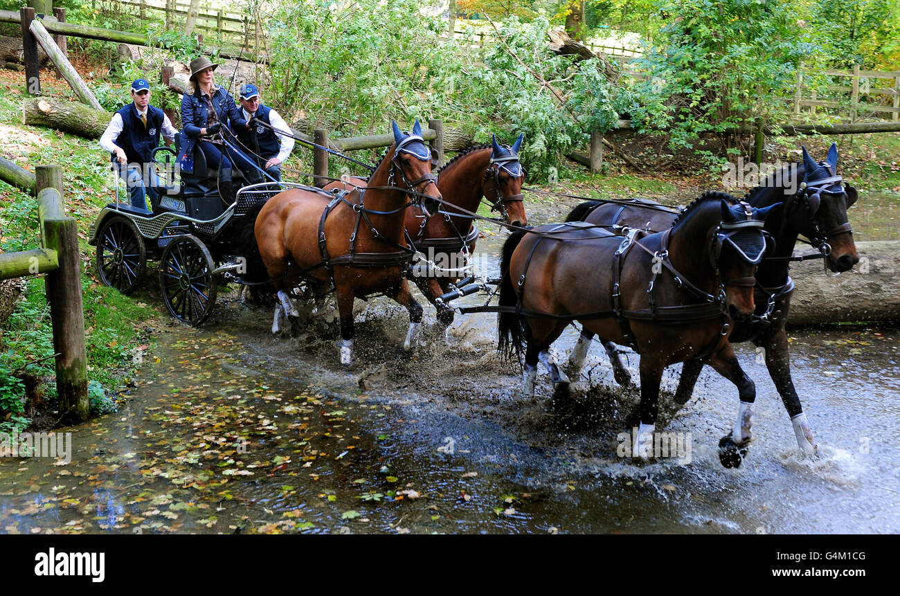 Jodie Kidd unveils horse driving event Stock Photo - Alamy
