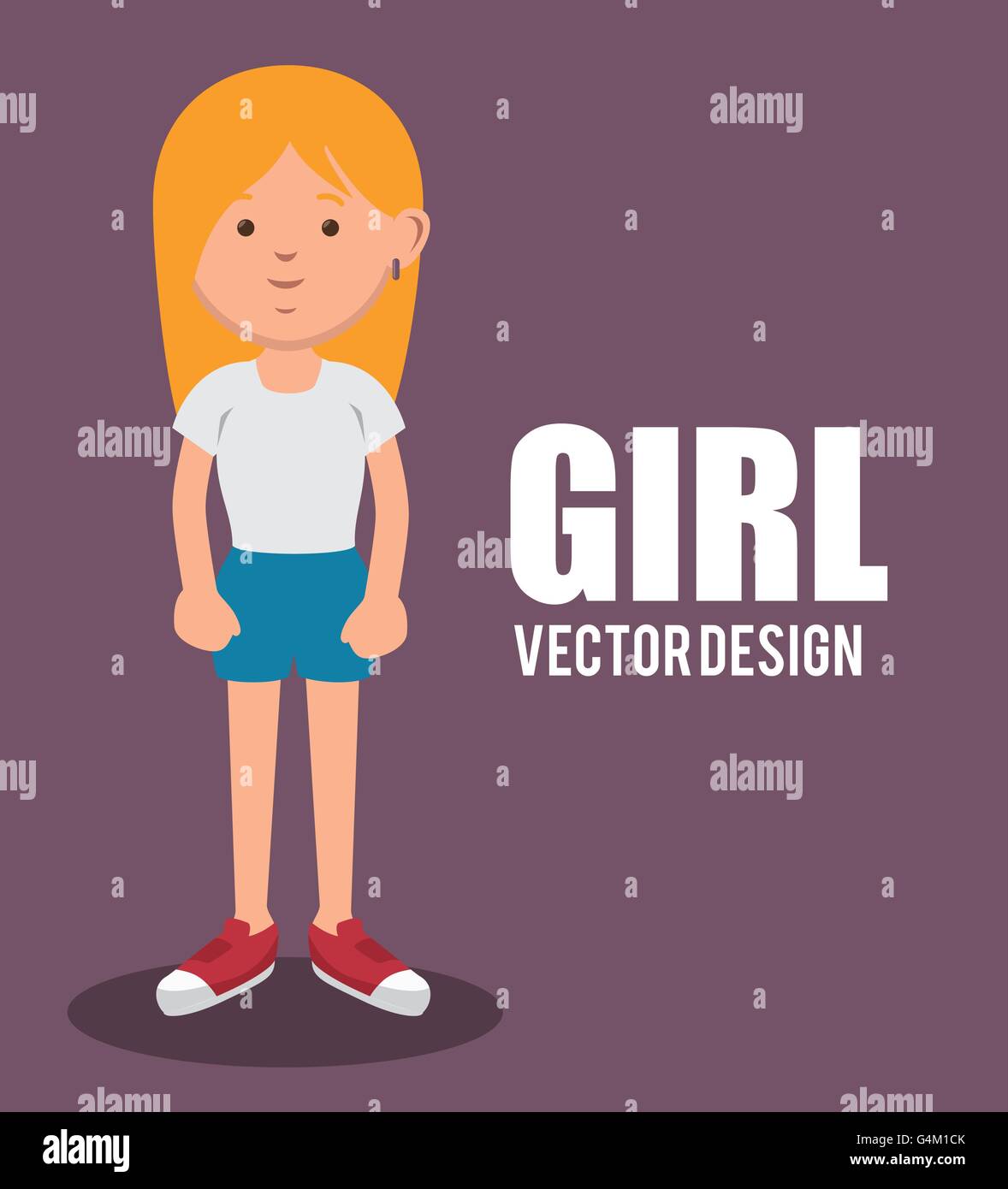 happy girl design Stock Vector Image & Art - Alamy