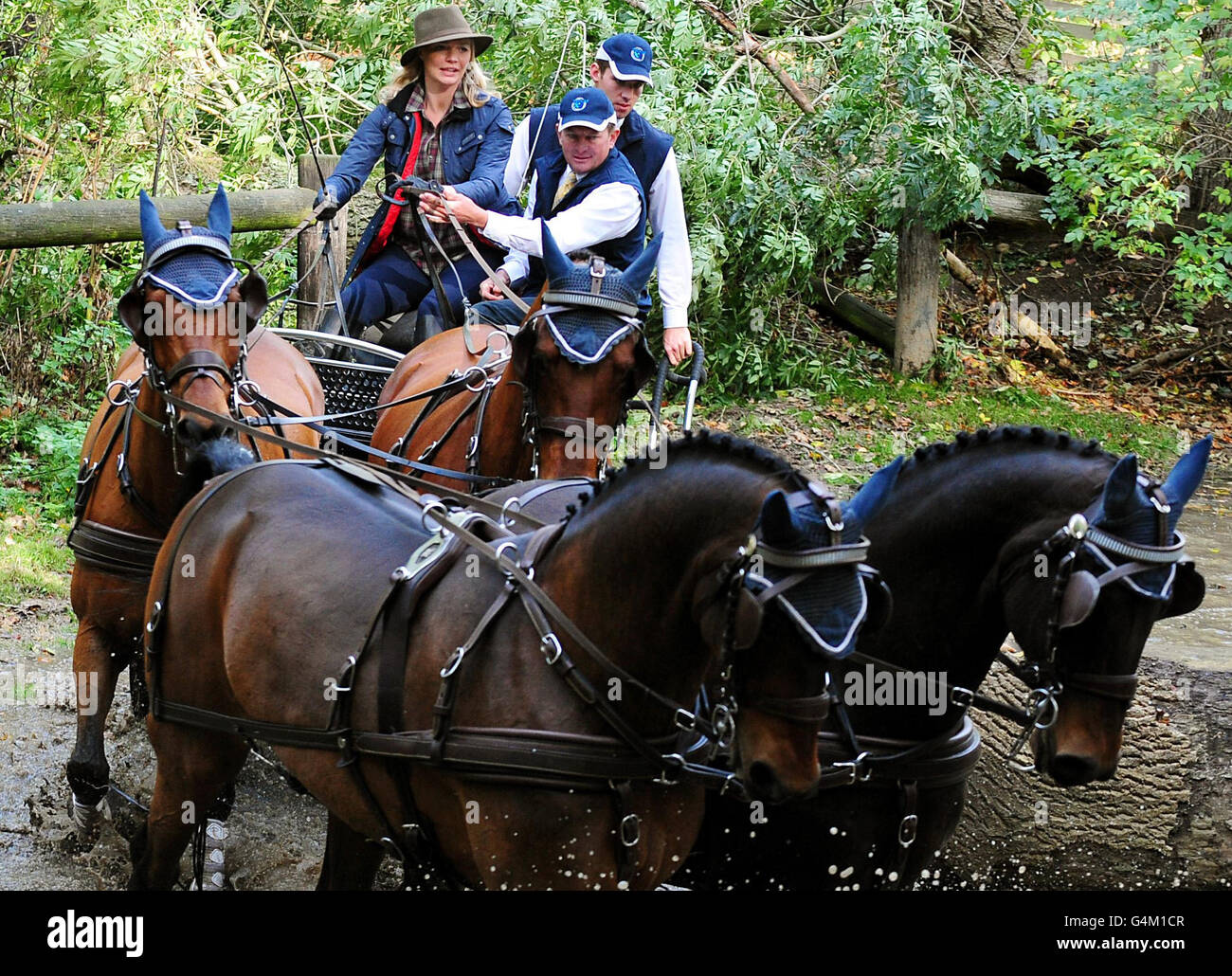 Jodie Kidd unveils horse driving event Stock Photo - Alamy
