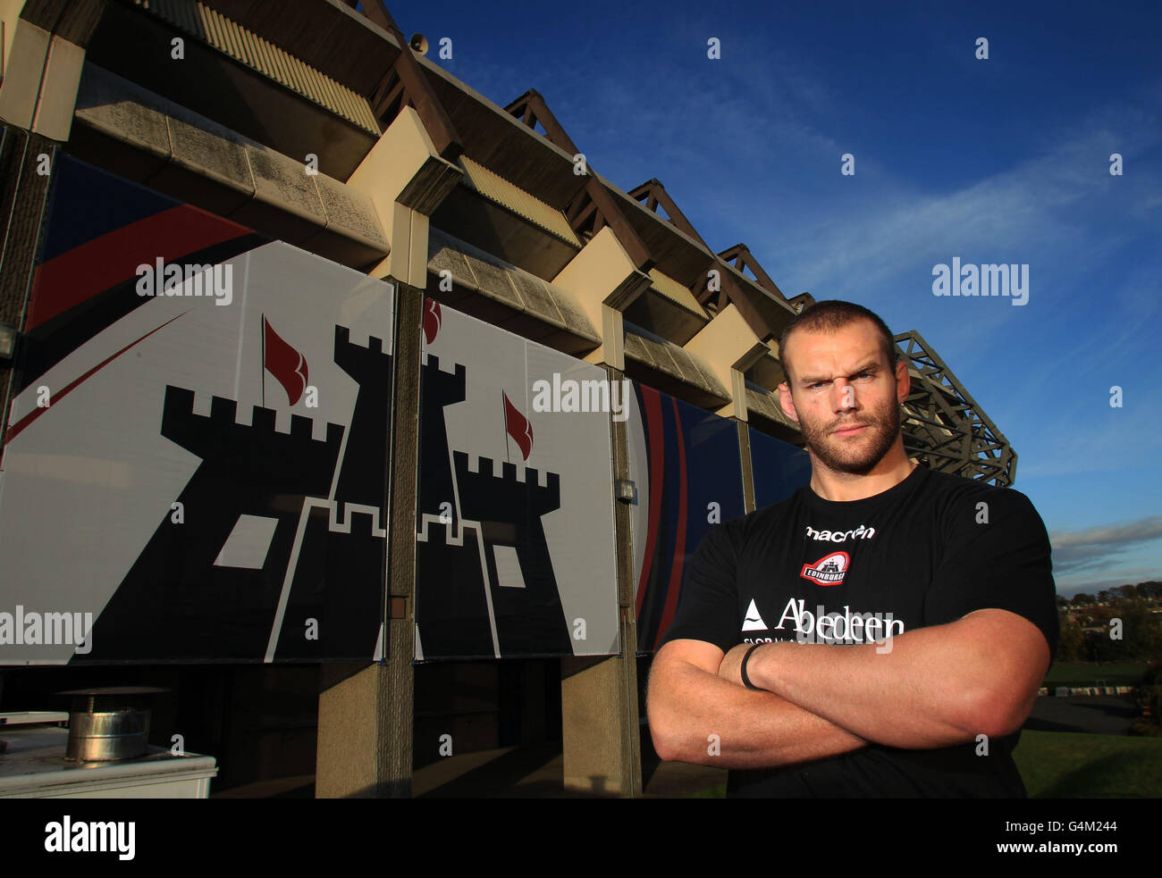 Rugby Union - Edinburgh Rugby Team Announcement - Murrayfield Stock ...