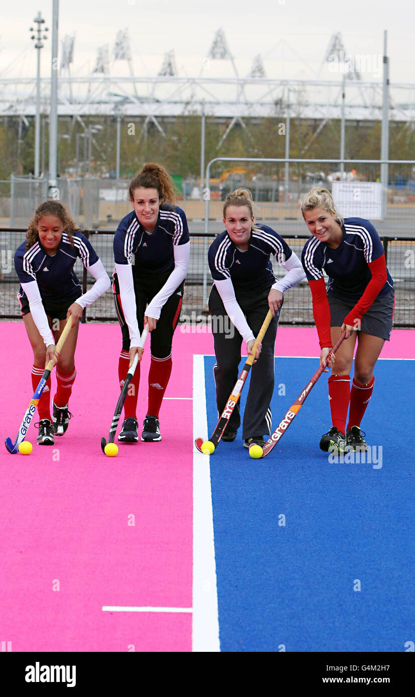 (left-right) Kerry Williams, Ashleigh Ball, Laura Bartlett and Georgie ...