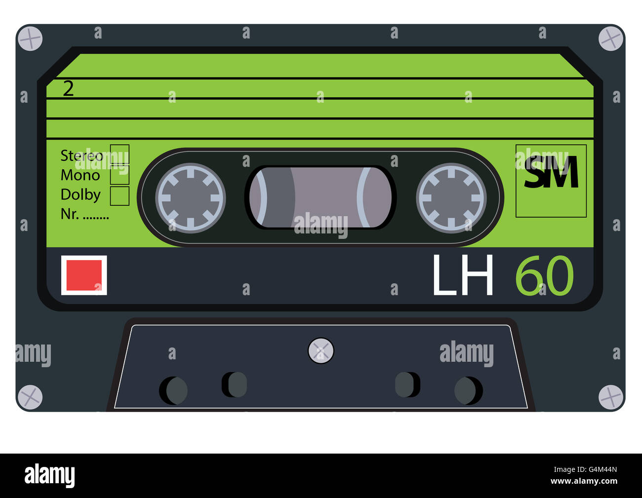 vintage audio tapes - isolated cassette Stock Photo - Alamy