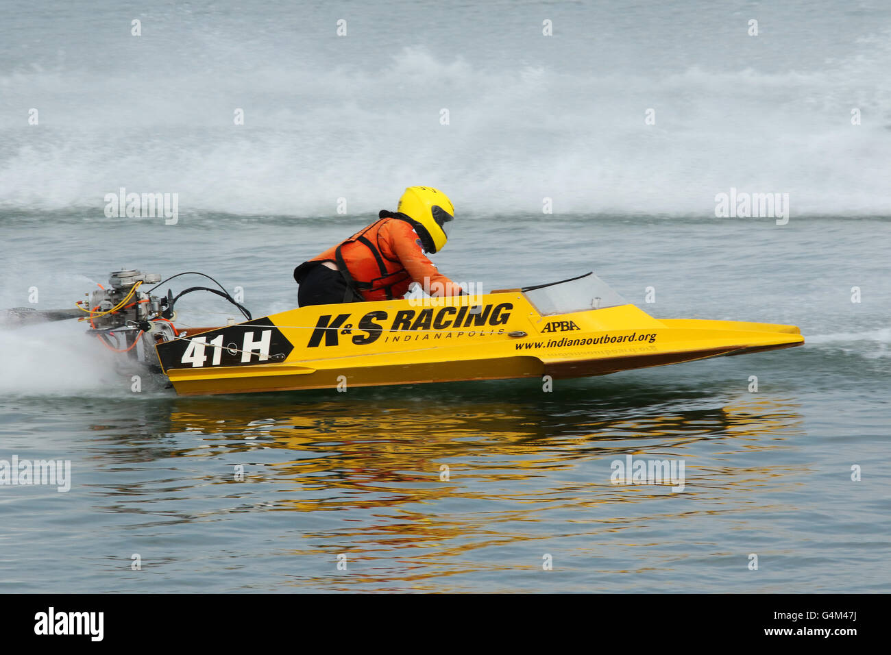 Boat 41H. Outboard Hydroplane boat races. Dayton Record Runs Regatta ...