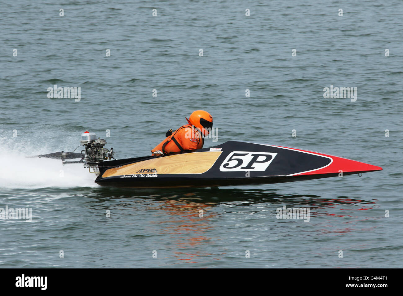 Boat 5P. Outboard Hydroplane boat races. Dayton Record Runs Regatta ...