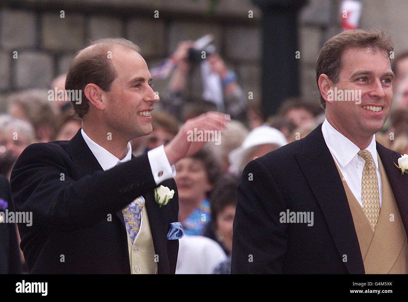 Prince Edward, the youngest son of Britain's Queen Elizabeth II, and his brother HRH the Duke of ...